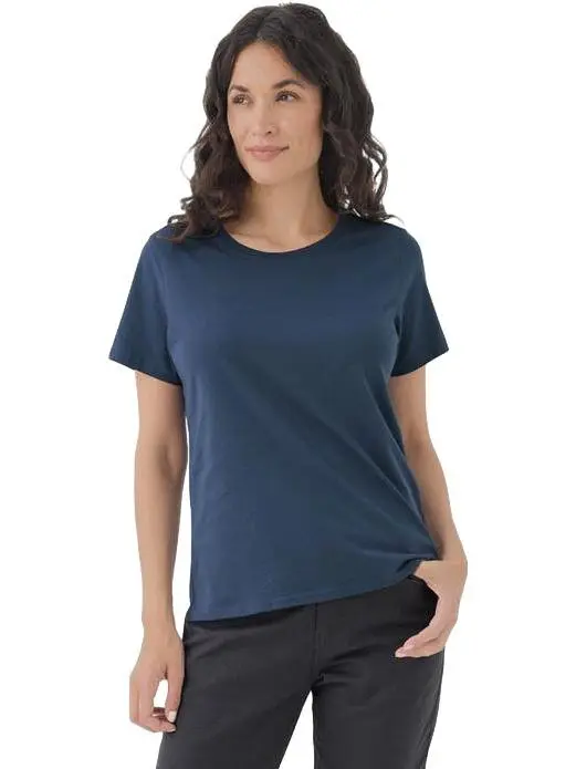 PACT Organic Cotton Softspun Crew Neck Tee - French Navy