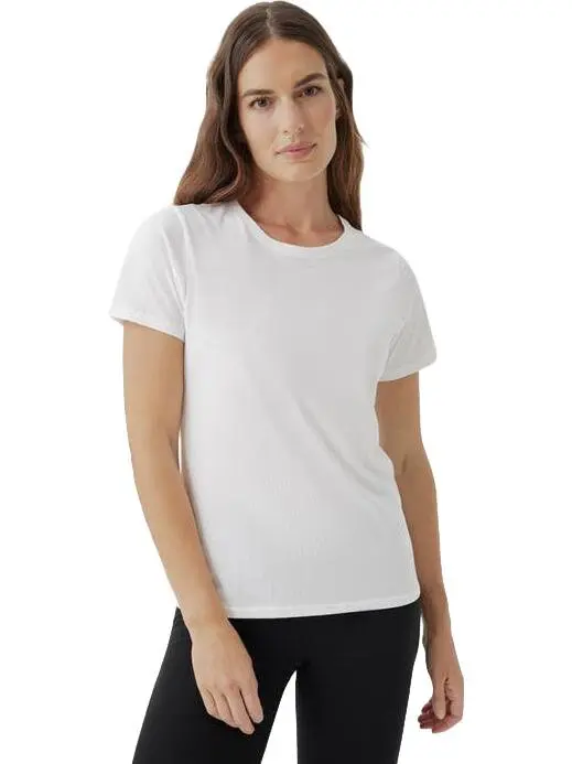 PACT Organic Cotton Softspun Crew Neck Tee - White