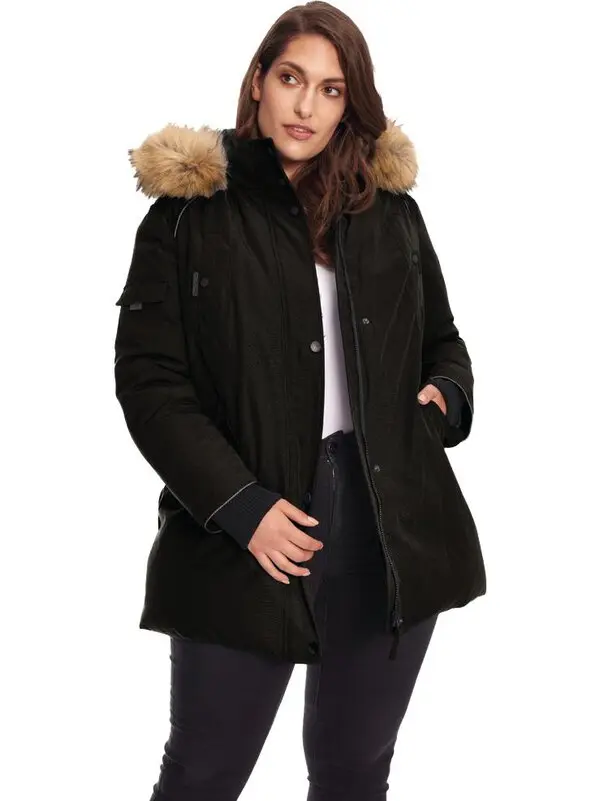 ALPINE NORTH Glacier Vegan Down Winter Parka Jacket - Black