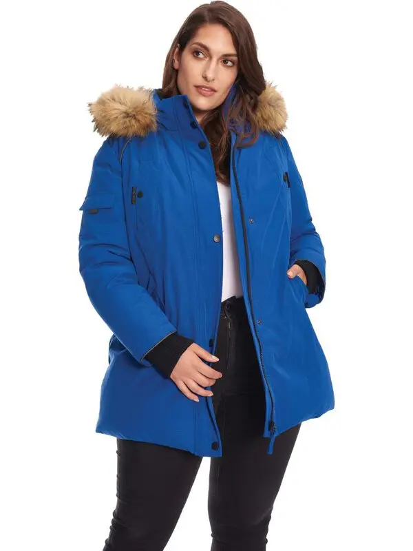 ALPINE NORTH Glacier Vegan Down Winter Parka Jacket - Cobalt