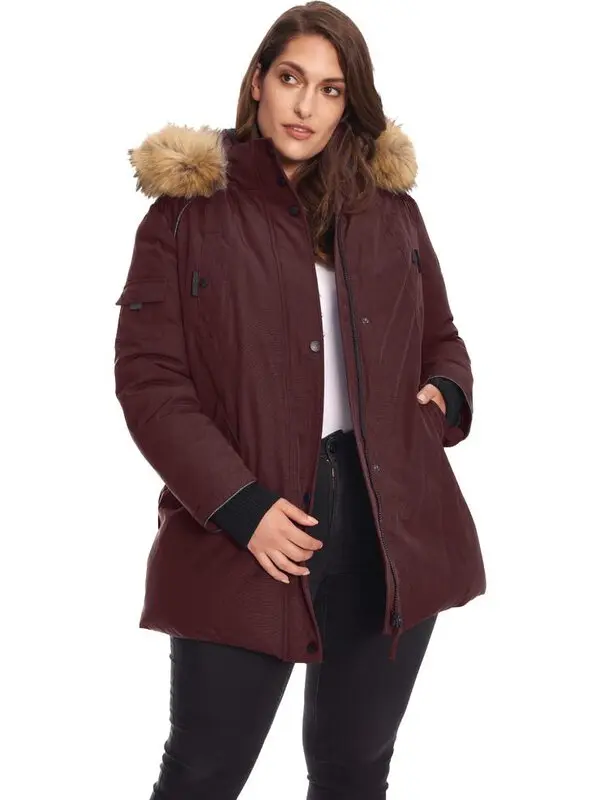 ALPINE NORTH Glacier Vegan Down Winter Parka Jacket - Grape