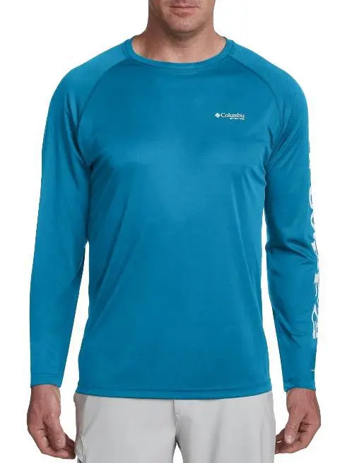 Columbia Big & Tall Terminal Tackle Shirt - Blue Echo