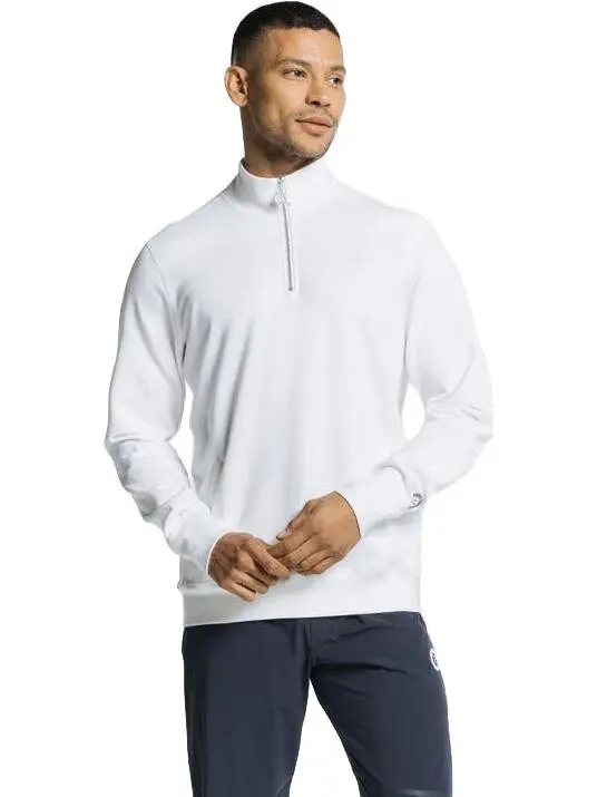 AVI Pickleball Warmup Pullover - White Lotus