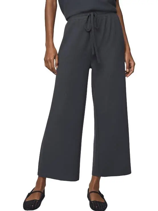 Splendid Winslow Crop Wide Leg Sweatpants - Lead