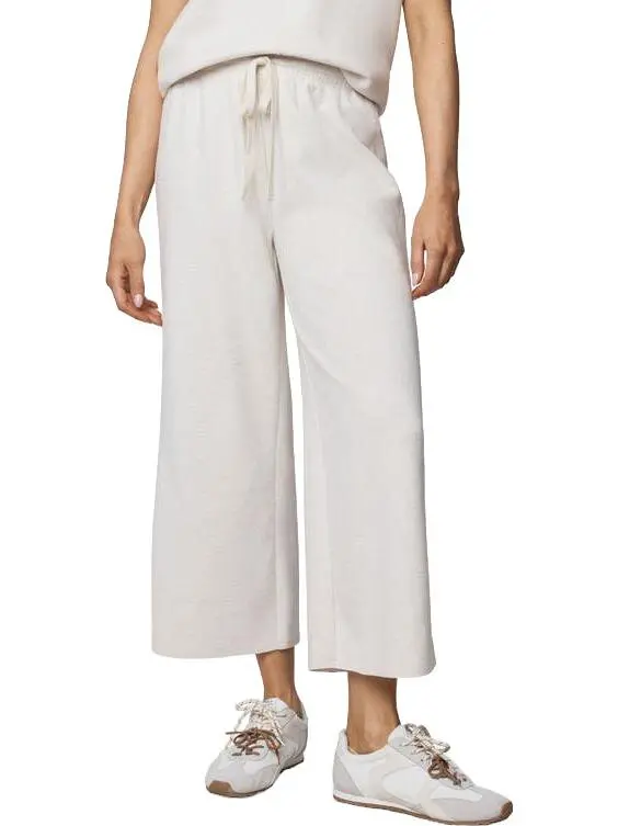 Splendid Winslow Crop Wide Leg Sweatpants - Pale Oak Heather