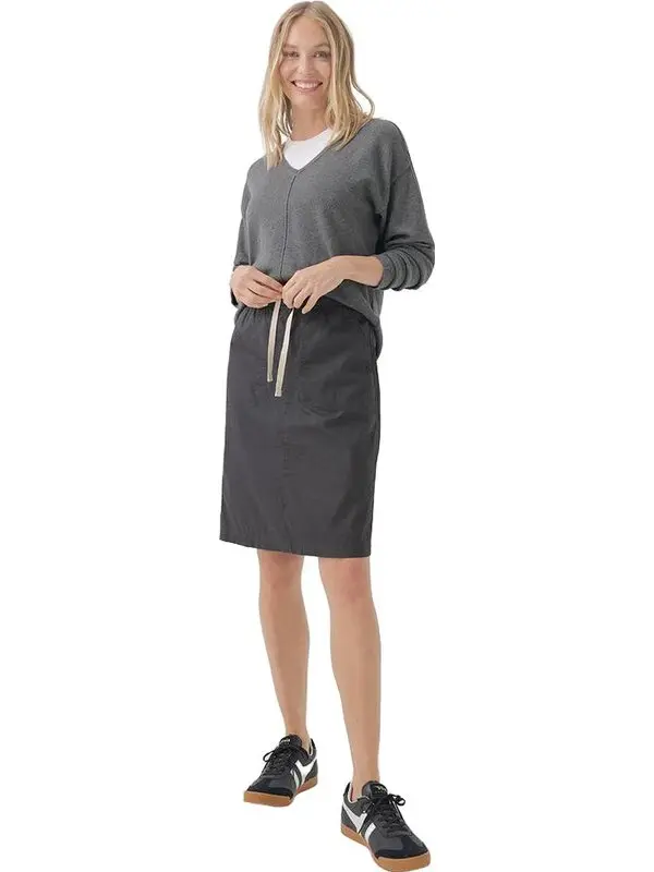 PACT Organic Cotton Twill Skirt - Storm