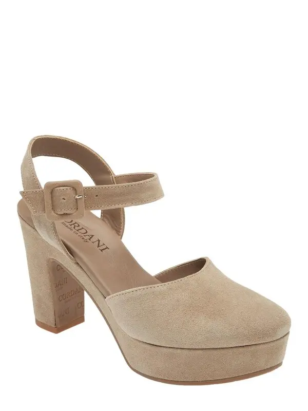Cordani Torin Platform Pumps - Tortora Suede