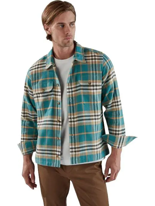 Robert Talbott Adams Shirt Jacket - Teal Multi