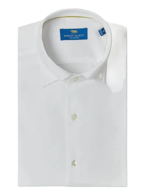 Robert Talbott Morgan Pinpoint Oxford Shirt - White Oxford