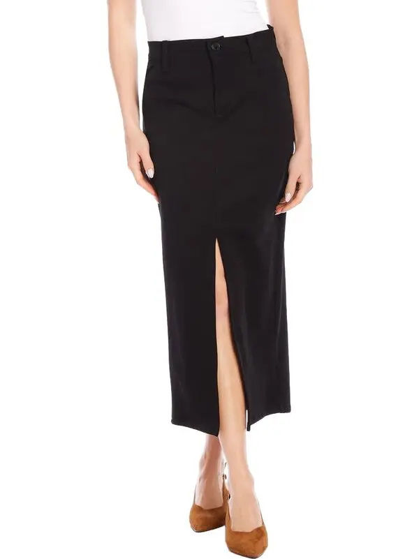 Karen Kane Chelsea Stretch Twill Skirt - Black