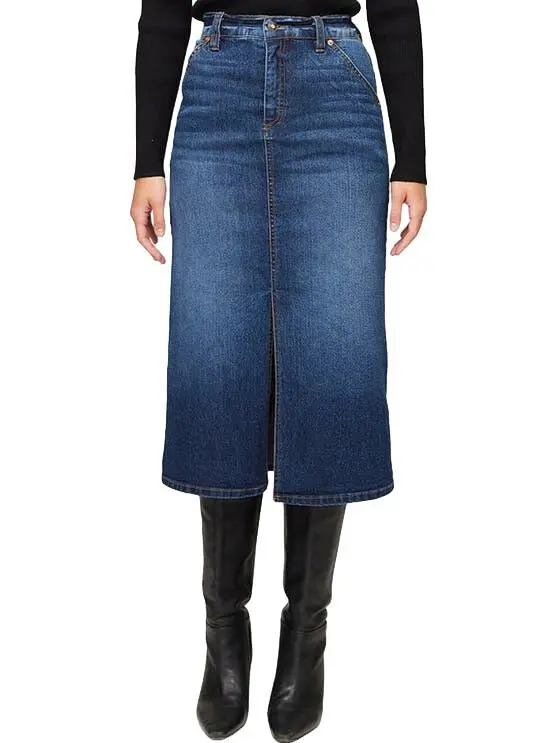 Karen Kane Midi Skirt - Denim