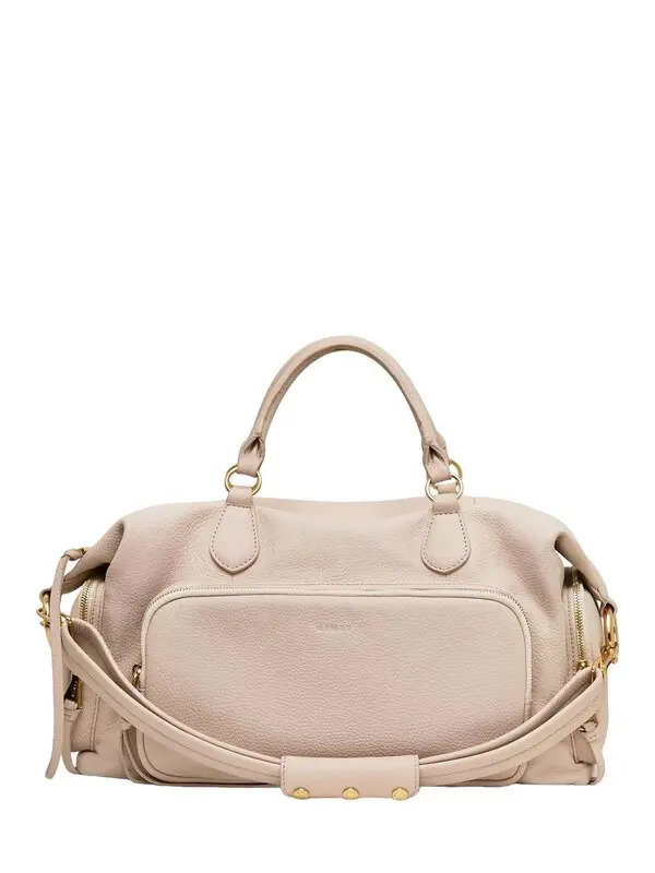 AIMEE Away We Go Leather Duffle Bag - Romance Pink