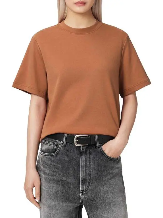 ALLSAINTS Lisa Crewneck T-shirt - Pecan Brown