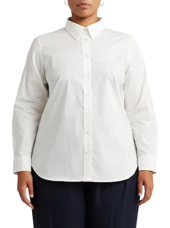 Ralph Lauren No-iron Stretch Cotton Shirt - White