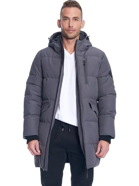 ALPINE NORTH Jasper Vegan Down Winter Puffer Coat - Dark Grey