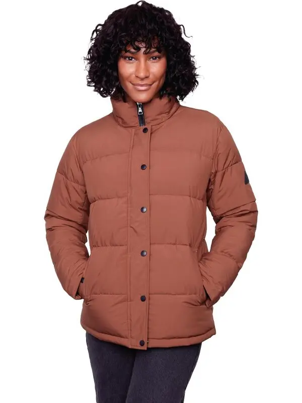 ALPINE NORTH Quilted Puffer Jacket - Maple