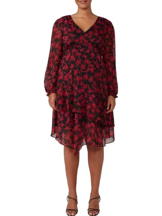 ESTELLE Bloom Luxe Long Sleeve Dress - Print