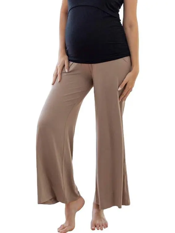ANGEL MATERNITY Wide Leg Pants - Camel