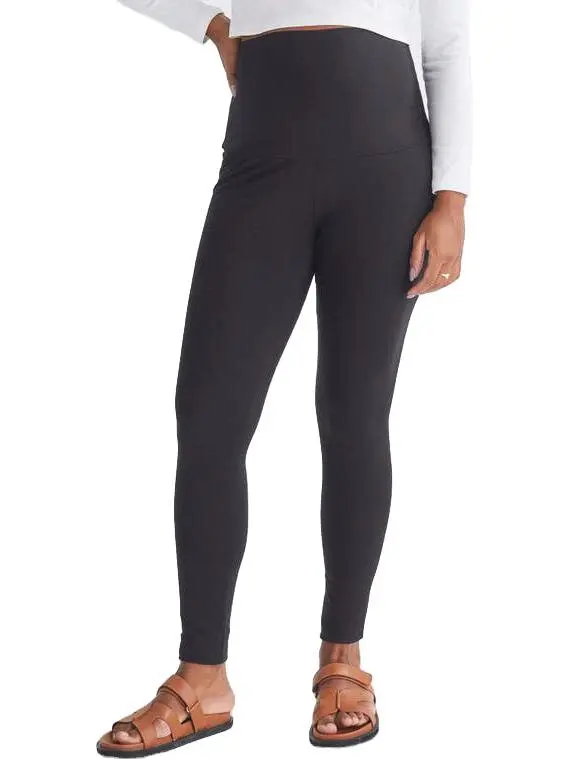 ANGEL MATERNITY Over The Bump Maternity Leggings - Black