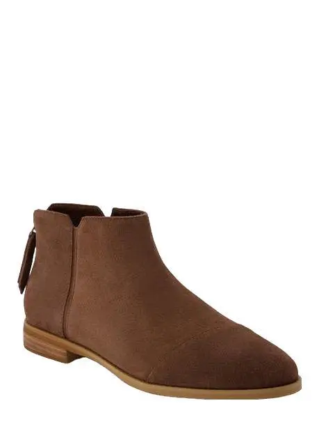 Toms Rylie Cap Toe Bootie - Dark Brown