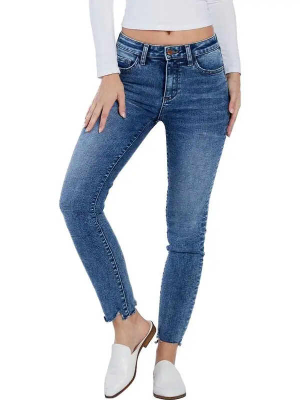 HINT OF BLU High-waist Skinny Jeans - Star Gazer Blue