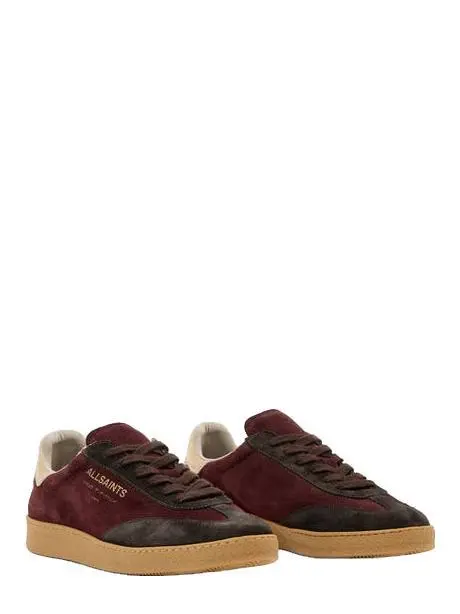 ALLSAINTS Thelma Metallic Sneakers - Titan Red/brown