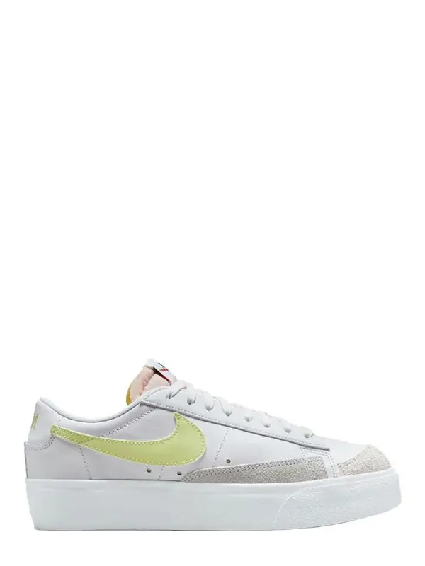 Nike Blazer Low Platform Sneakers - White/team Orange/black