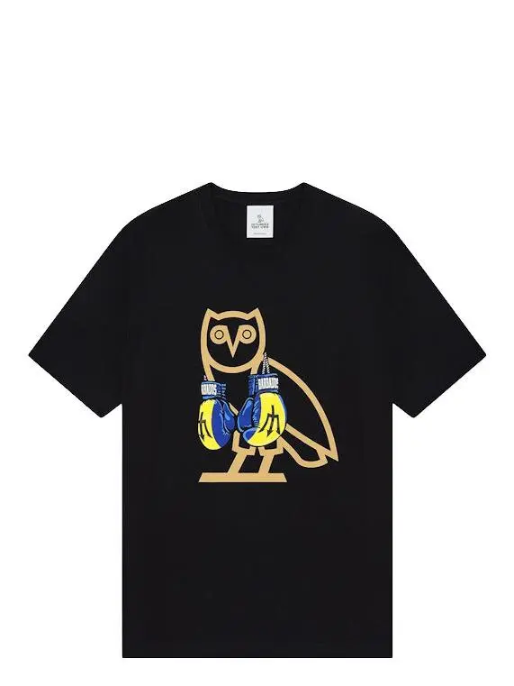 OVO Barbados Boxing Gloves Og Owl T-shirt - Black