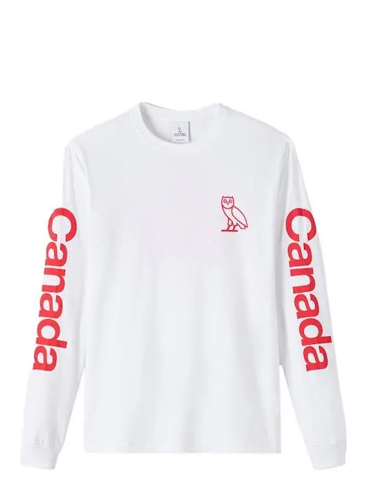 OVO Canada Day Canadian Exclusive Long Sleeve T-shirt - White