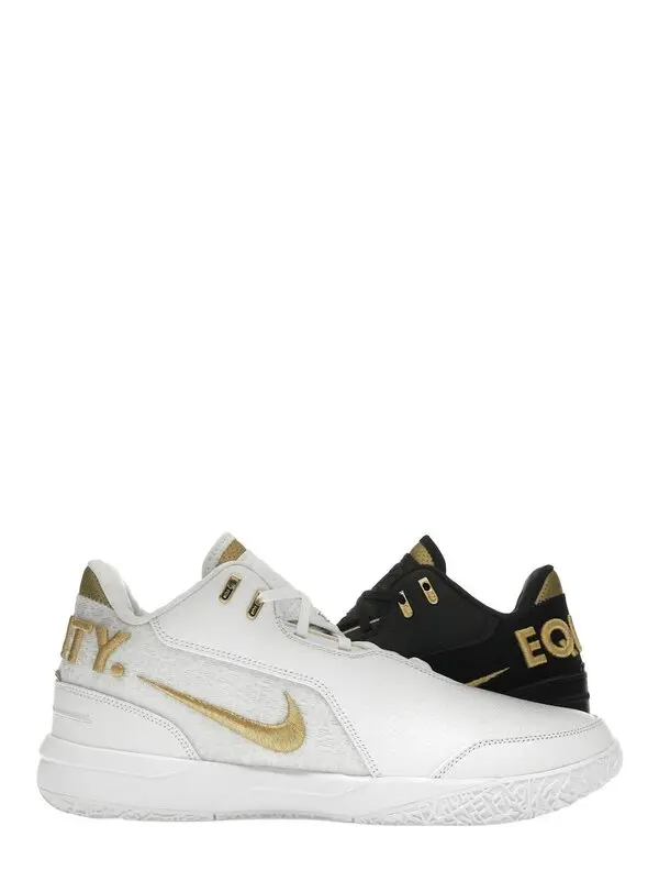 Nike Zoom Lebron Nxxt Gen Ampd Equity Sneakers - White/black/gold
