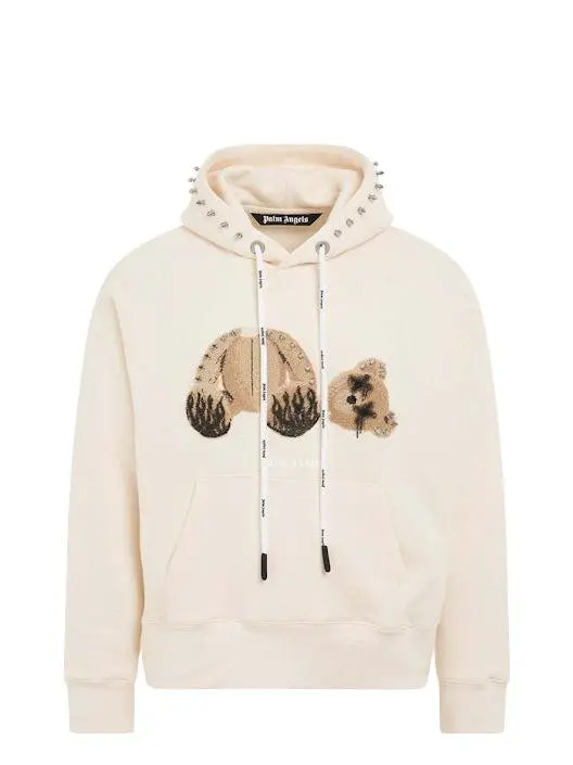 Palm Angels Punk Bear Hoodie - White