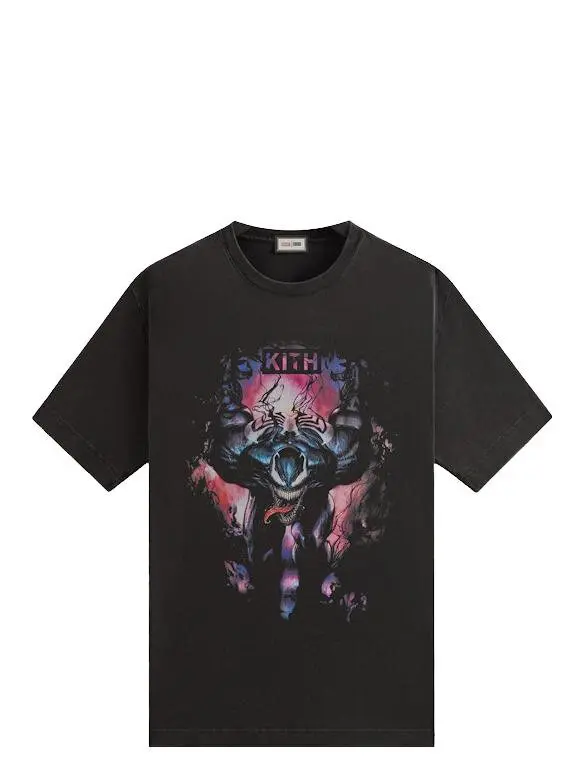 Kith X Marvel Symbiote Vintage Tee Shirt - Black