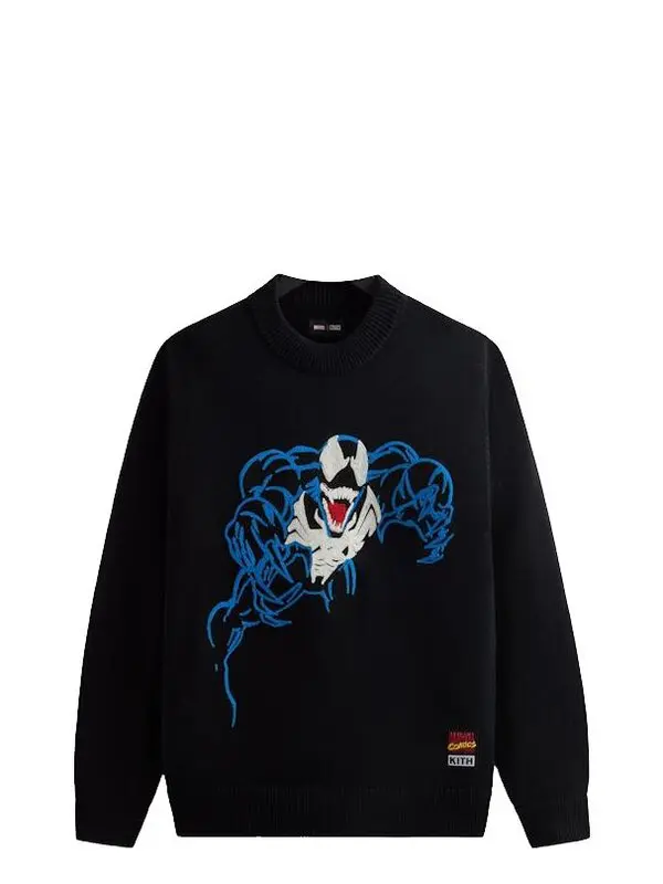 Kith X Marvel Venom Lewis Crewneck Sweatshirt - Black