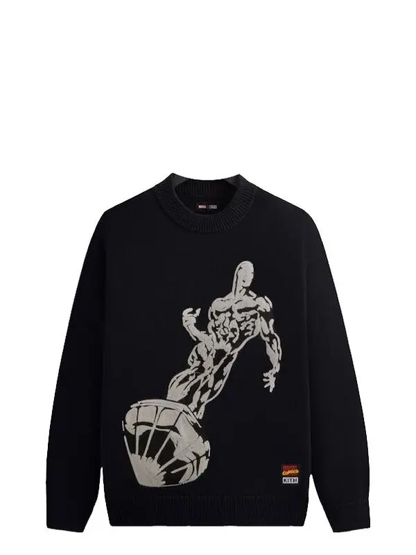 Kith X Marvel Silver Surfer Lewis Crewneck - Black
