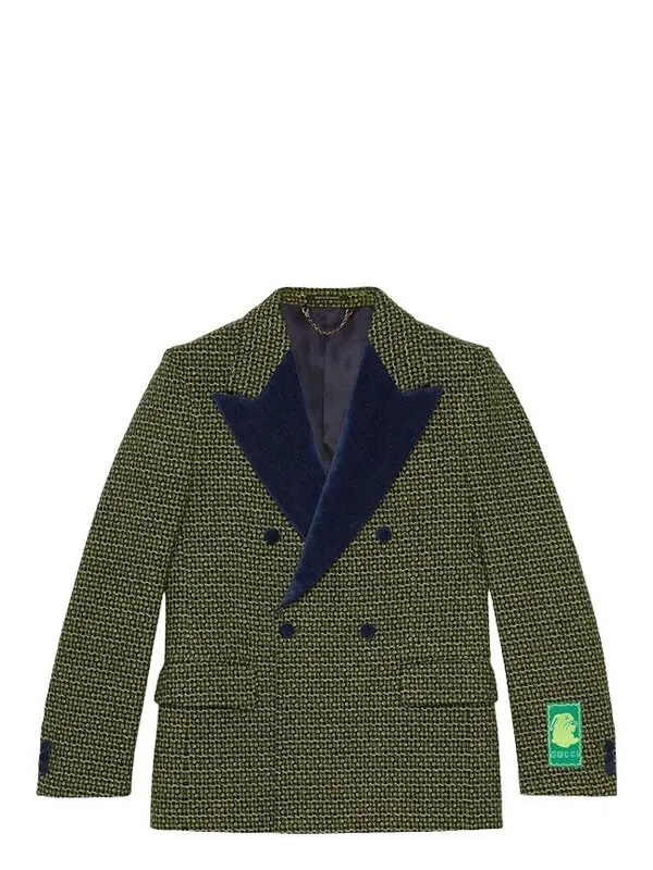 Gucci Double-breasted Blazer - Green