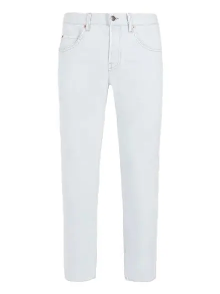 Gucci Cropped Tapered Jeans - Light Blue