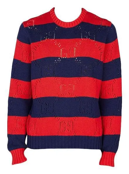Gucci Striped Sweater - Red/blue