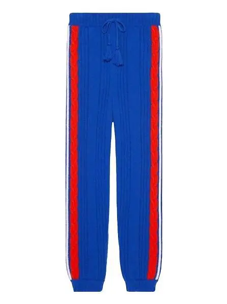 Gucci X Adidas Knit Pants - Blue/red/white