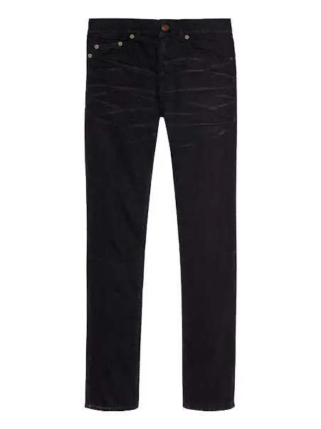 Saint Laurent Skinny Low Waist Jeans - Black