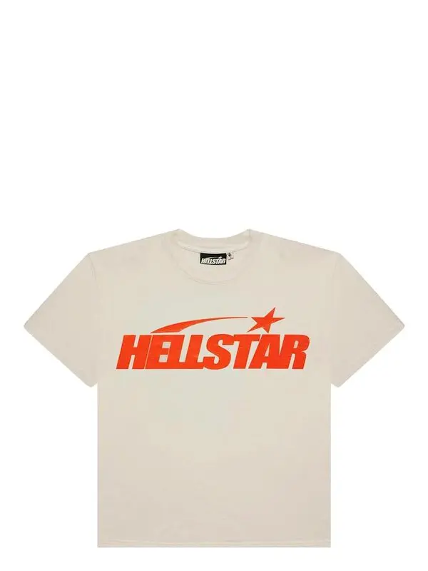 HELLSTAR Classic T-shirt - White/orange