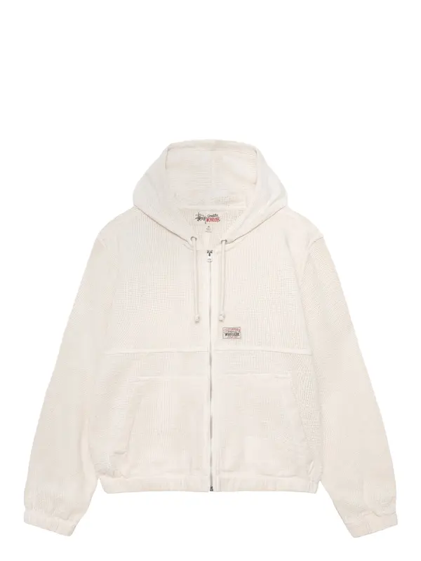 StÜssy Cotton Mesh Work Jacket - Bone