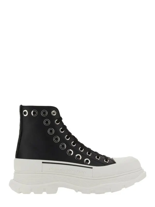 Alexander McQueen Joey Sneaker With Eyelets - Black