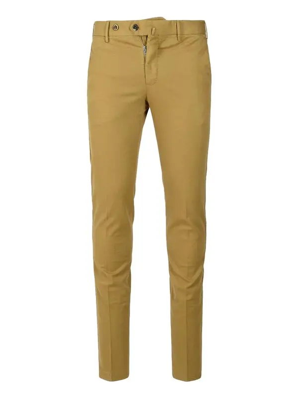 PT TORINO Superslim Cotton Pants - Brown