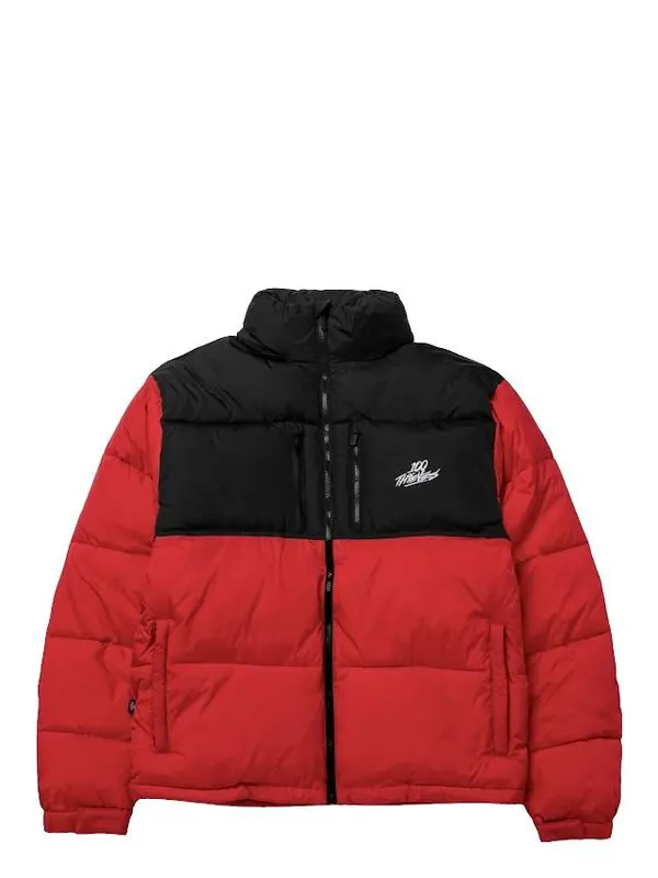 100 THIEVES Puffer Jacket - Red/black