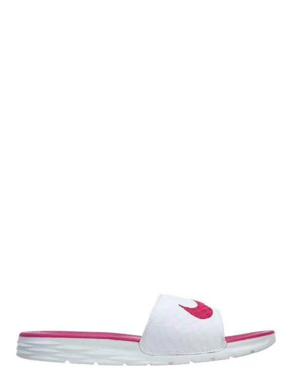 Nike Benassi Solarsoft Slide 2 - White/fireberry