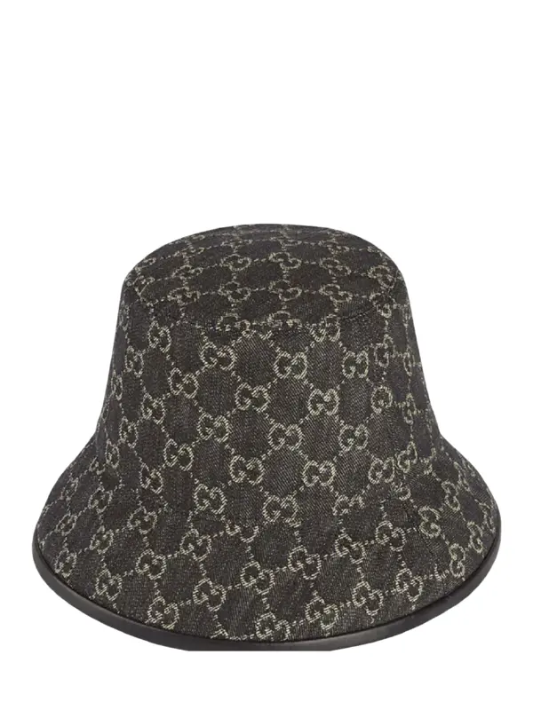 Gucci Gg Denim Bucket Hat - Black