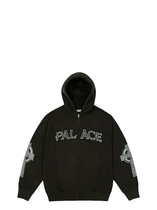 PALACE Celtic Zip Hood - Black