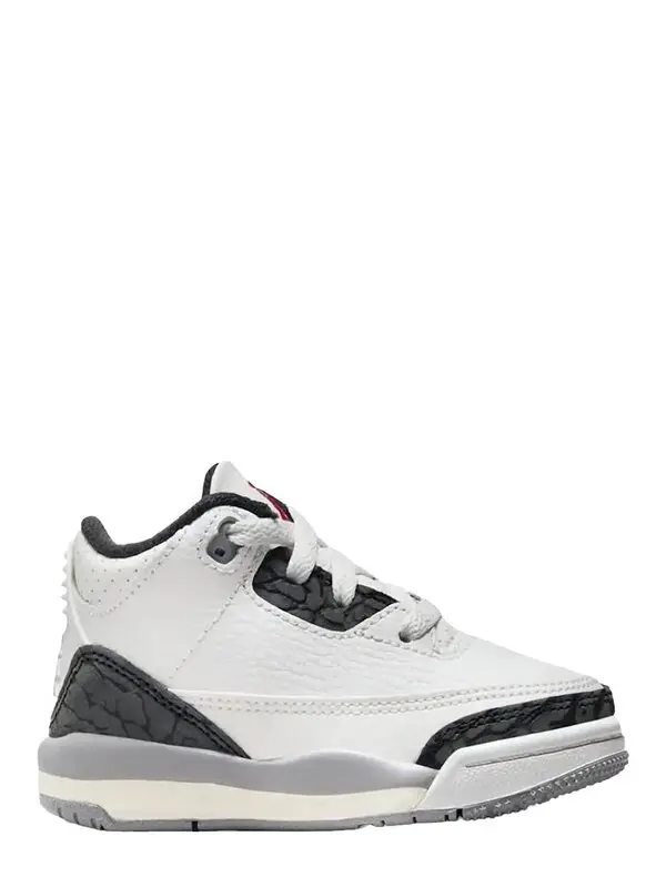 JORDAN 3 Retro Sneakers - Summit White/fire Red/cement Grey