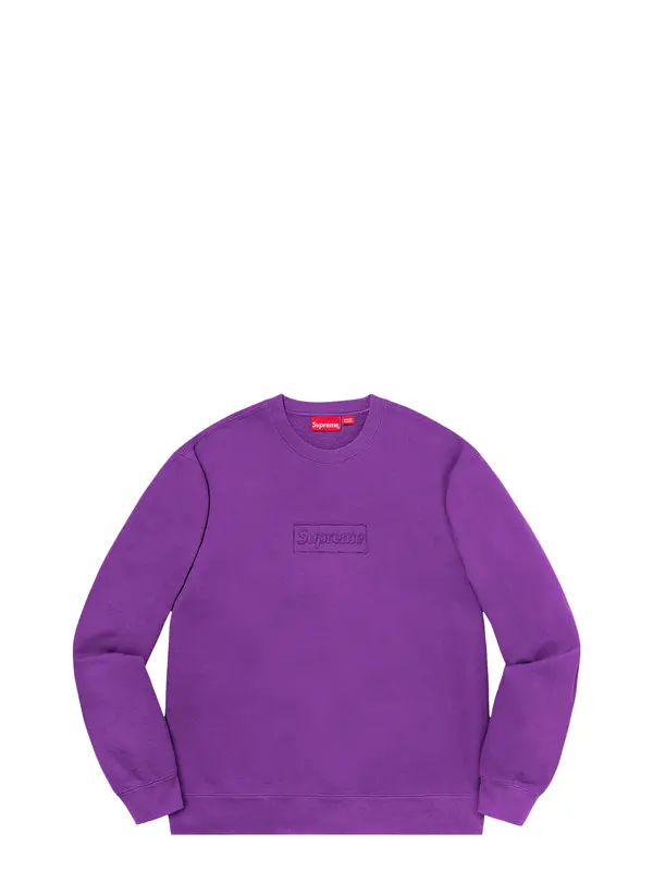 Supreme Cutout Logo Crewneck - Purple