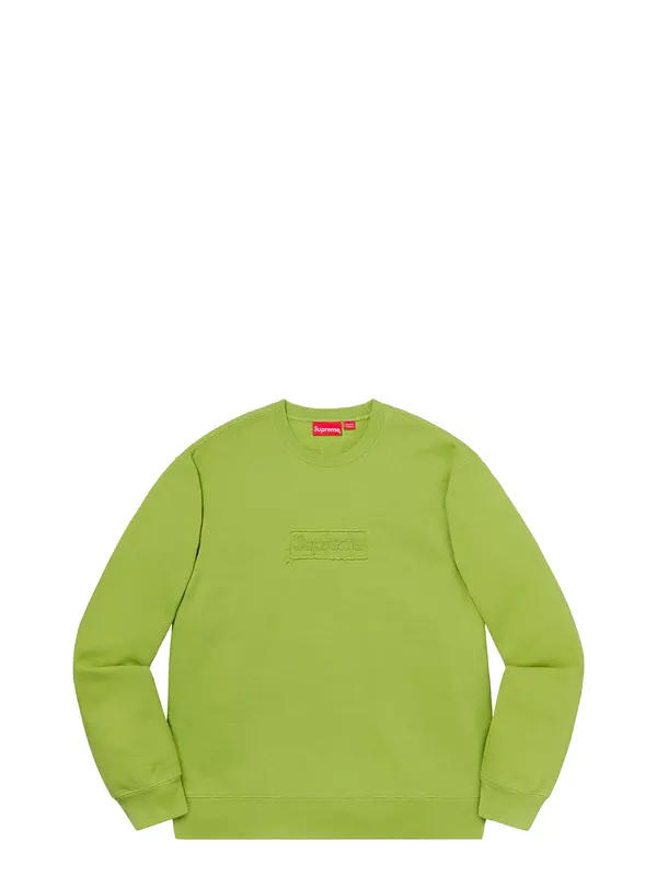 Supreme Cutout Logo Crewneck - Green